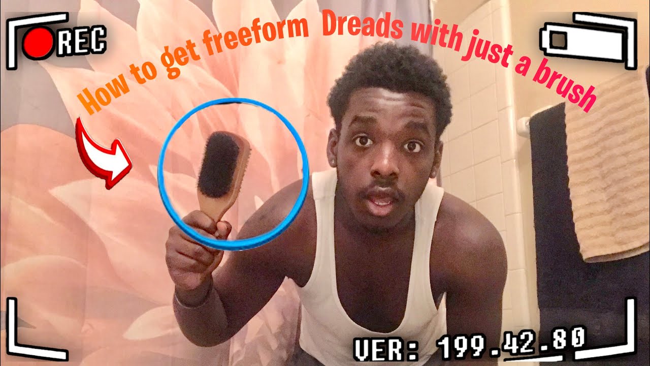 How to|get freeform dreads with a brush - YouTube