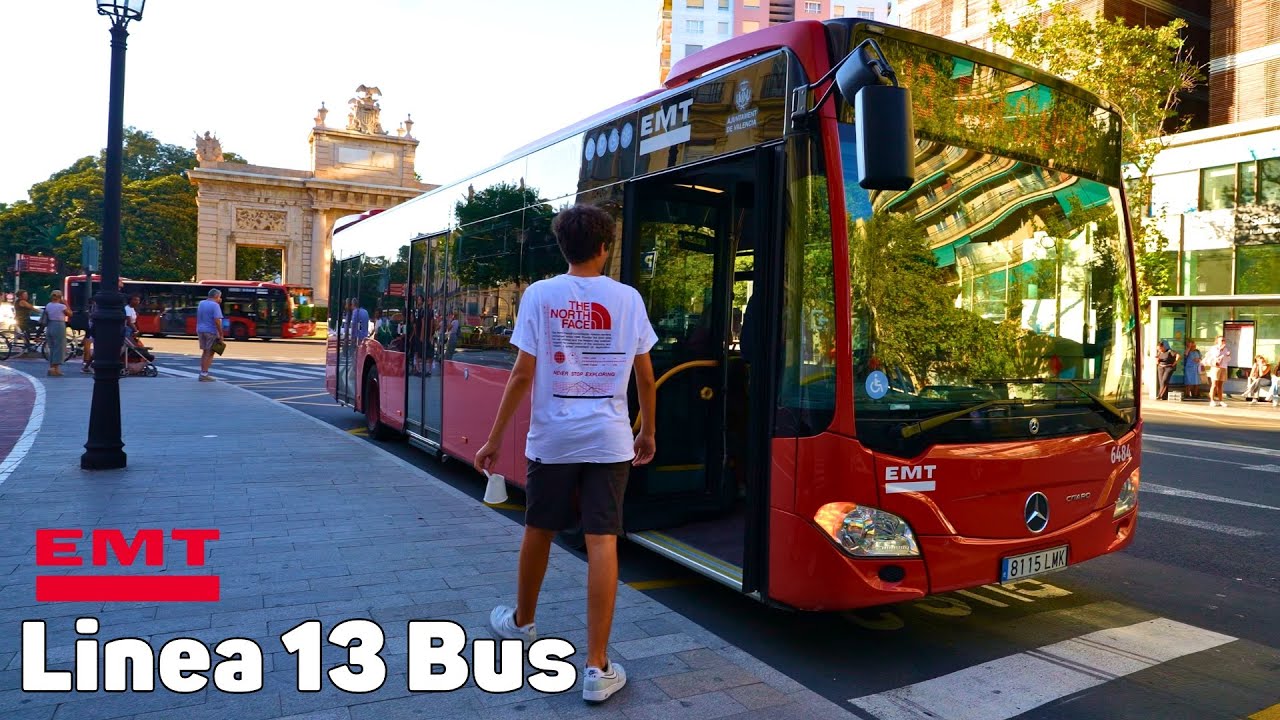 Línea 13 Bus - Valencia, España - Viaje completo - YouTube