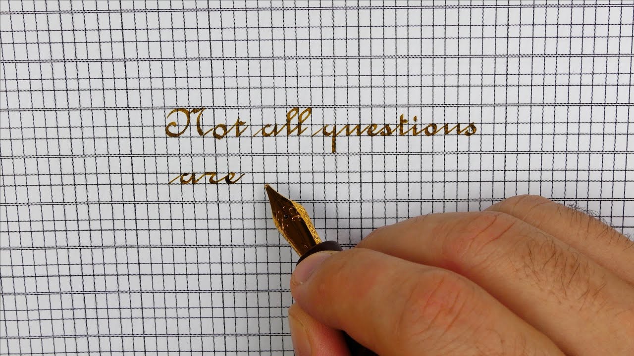 How to write a great quote in Ronde using guidelines – Handwriting ...