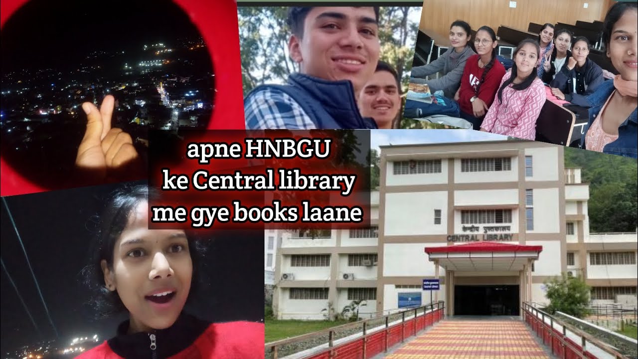 HNBGU central library me Gaye books laane ll Deepa vlogs ll vlog-12 ll ...