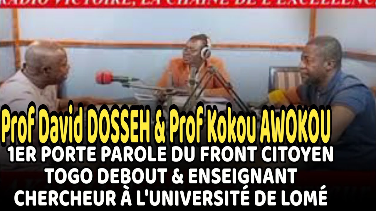 Gildas ADJAKOTO reçoit Prof David DOSSEH, du Front Citoyen Togo Debout ...