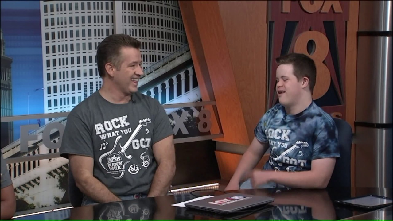 Fox 8`s Gabe Spiegel and son share jokes ahead of `Buddy Walk` - YouTube