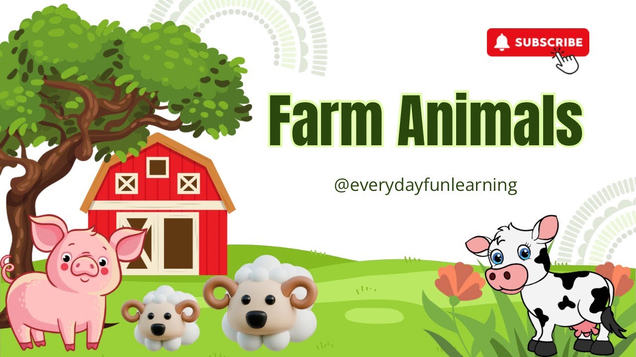 "Farm Animals Song | Fun Learning with Cute Animals & Catchy Music!" 🚜🐮 ...