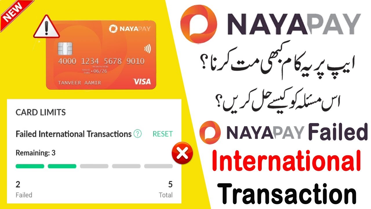Lost Money? NayaPay Failed International Transaction Explained - YouTube
