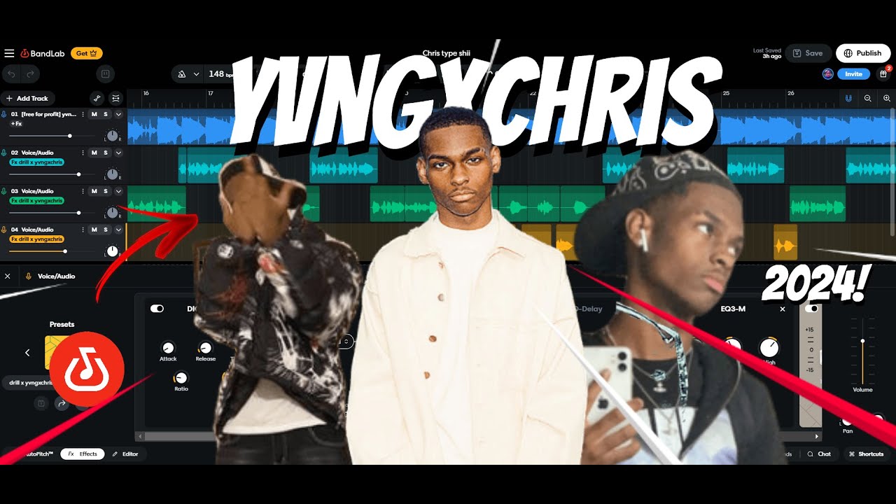 How to sound like YVNGXCHRIS on Bandlab (2024) preset ! - YouTube