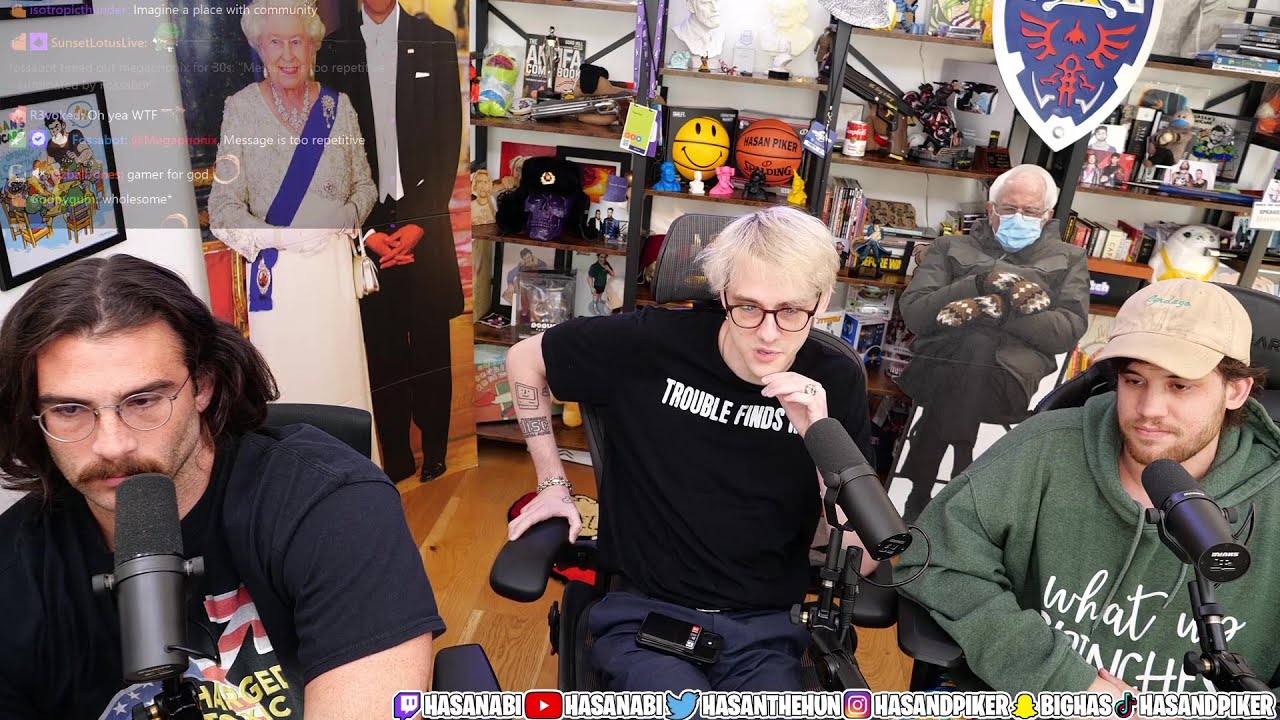 HasanAbi August 20, 2022 – Supermega visit!, Hank Pecker Returns, Andrew Tate Banned, Ludwig ...