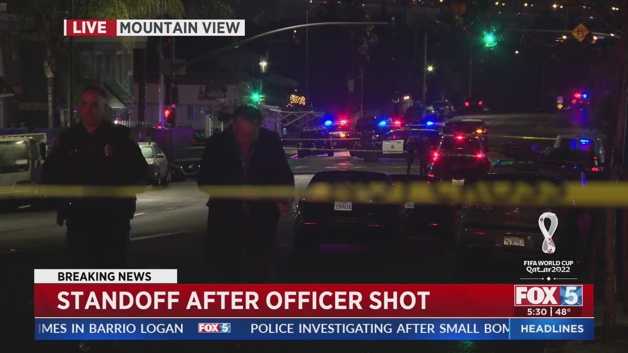 SDPD Officer Shot; SWAT Standoff Underway - YouTube