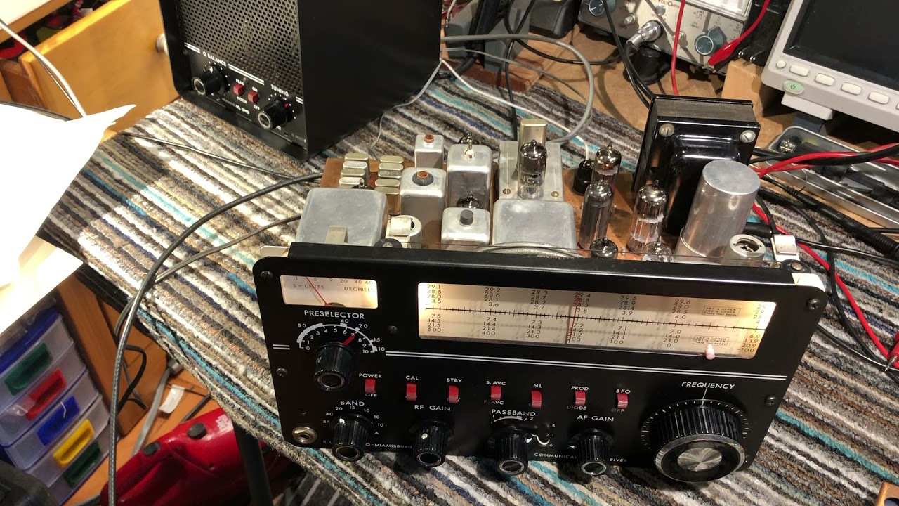 Drake 2B Ham Band Receiver Demo - SSB signals on 20M (contest CQ calls ...