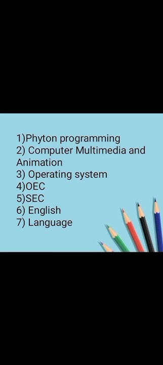 BCA 4th sem subjects - YouTube