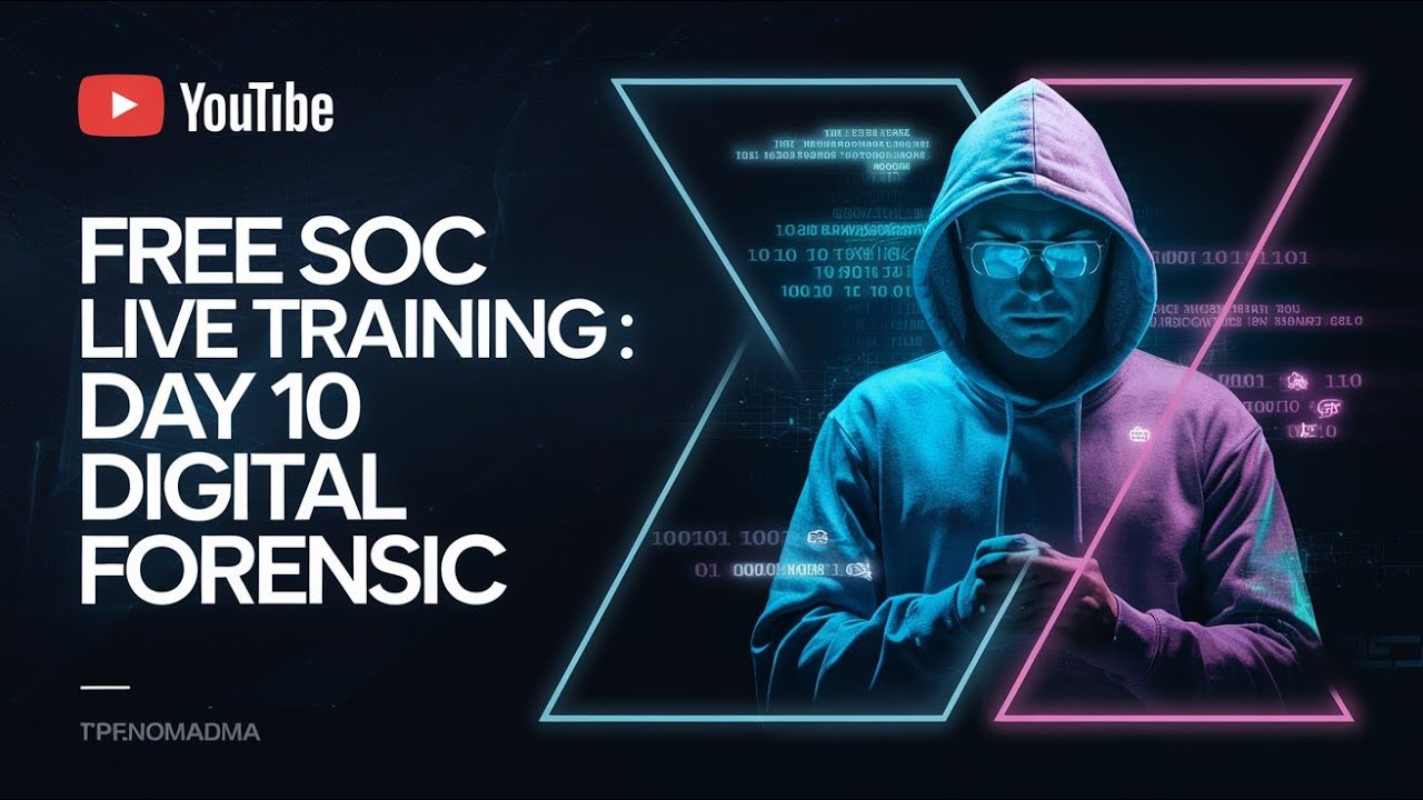 Free SOC Live Training - Day 10: Introduction to Digital Forensic - YouTube