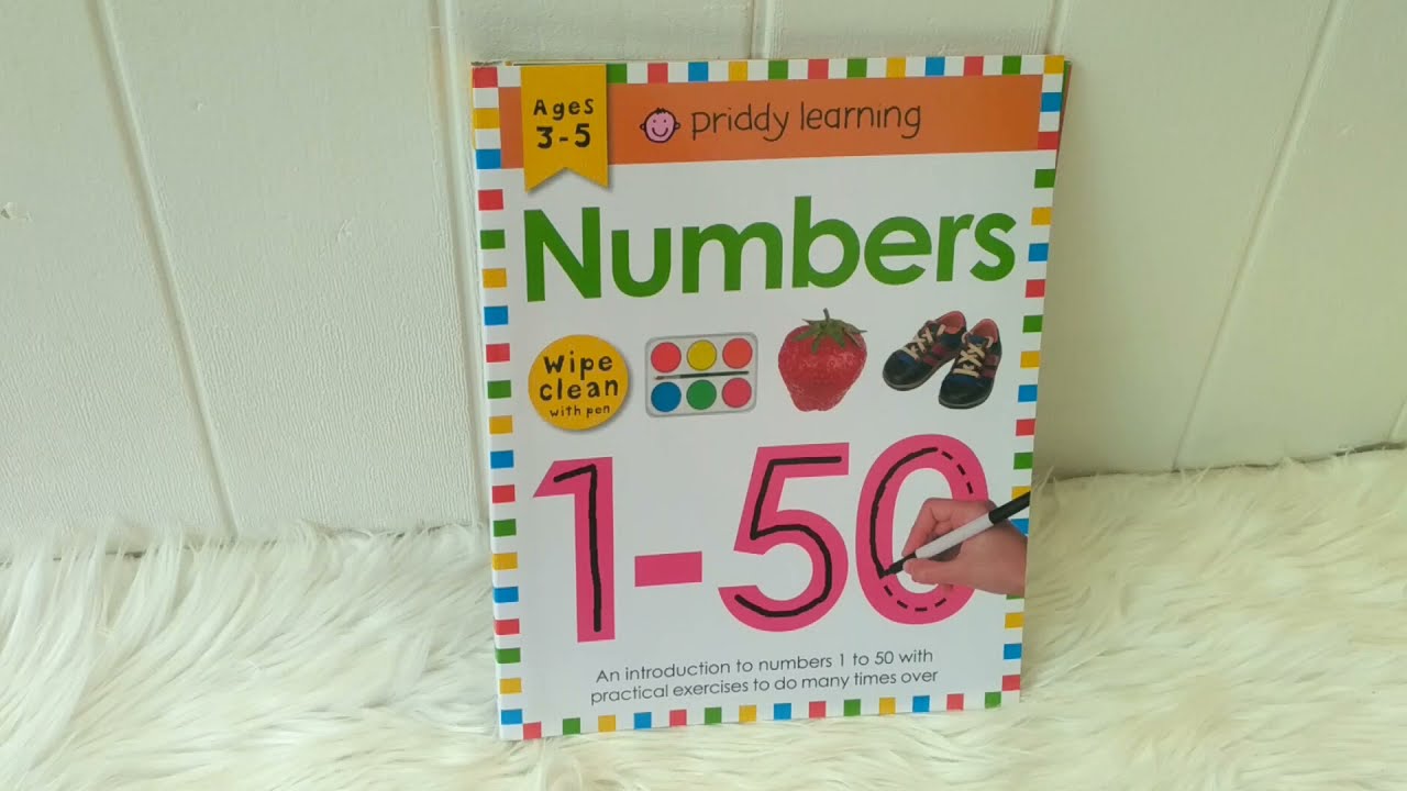Priddy Books Numbers Wipe Clean Activities Book With Pen - YouTube