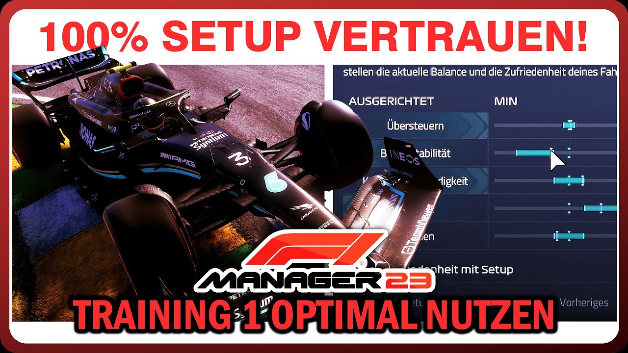 100% Setup Vertrauen so gehts! + Training 1 Optimal nutzen! | F1 ...