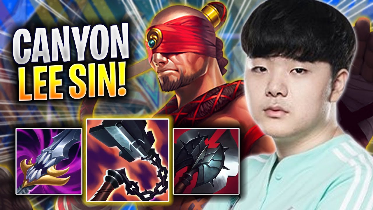 CANYON DOMINATING WITH LEE SIN! - DK Canyon Plays Lee Sin JUNGLE vs Elise! | Season 2023 - YouTube