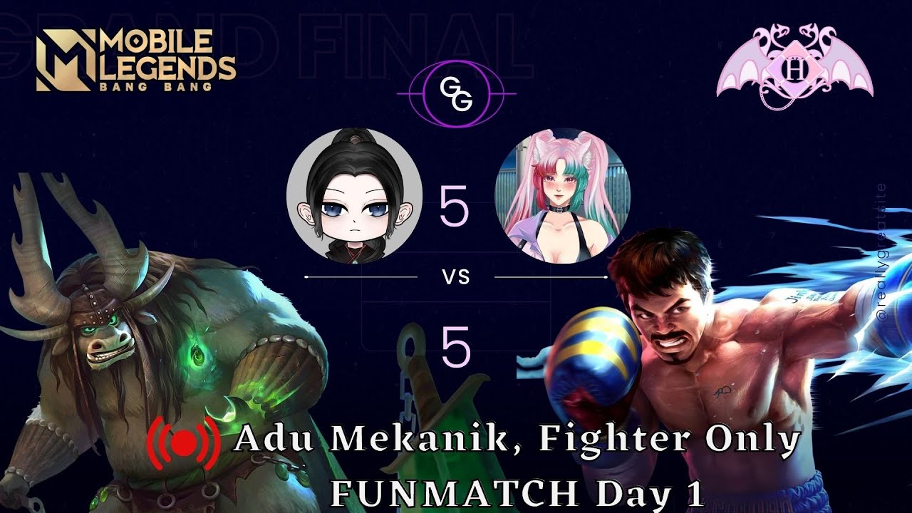 [MLBB Stream] - 5 VS 5 ADU MEKANIK "Fighter Only" Funmatch (DAY 1) - YouTube