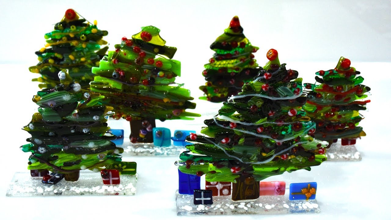 Fused Glass Christmas Tree - YouTube