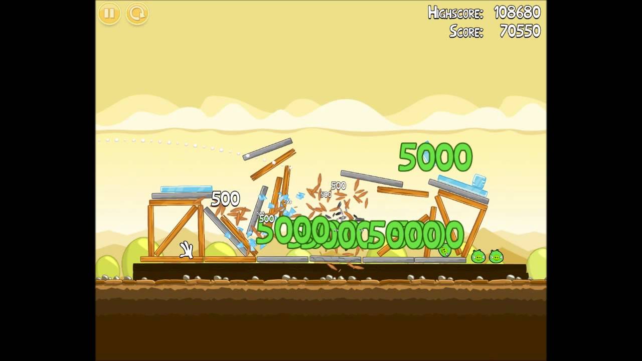 Angry Birds Walkthrough Level 5-18 [3 Stars] - YouTube