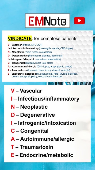 Differential Diagnosis with VINDICATE Mnemonic - YouTube