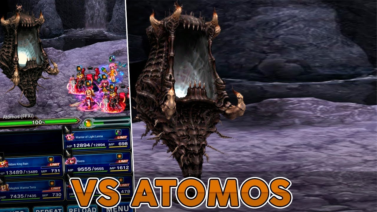 Final Fantasy Brave Exvius - VS Atomos HARD + EXT - All Missions - YouTube