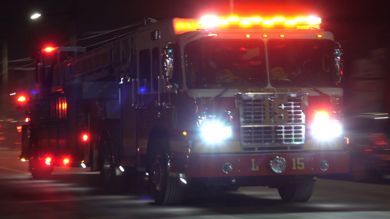 Philadelphia Fire Department Engine 14 & Ladder 15 Responding SCREAMING ...