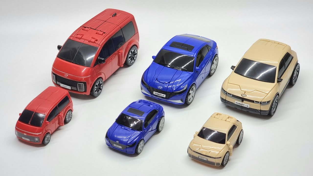뉴또봇 또봇X 또봇Y 또봇Z 미니 자동차 로봇 장난감 변신 영상 Tobot X Y Z Mini vs DX Car Robot ...