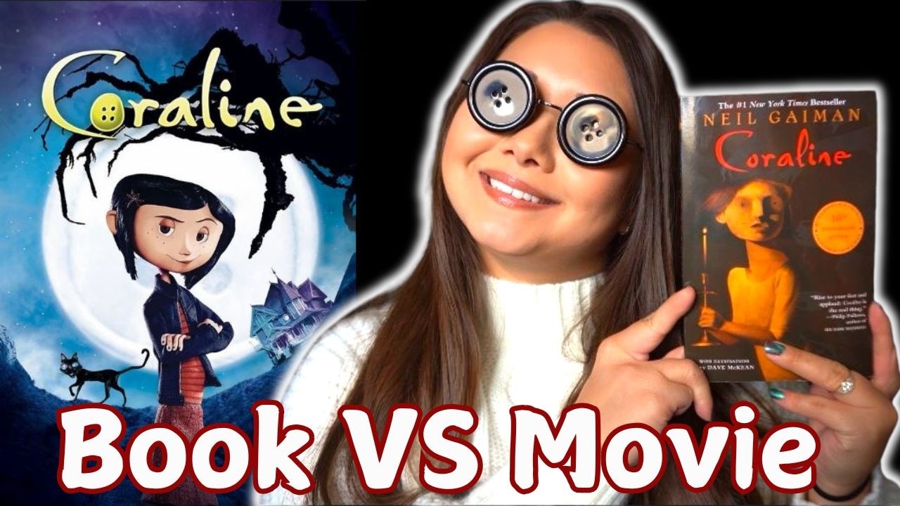 Reading Vlog: Is Coraline BETTER in BOOK or Movie Form - YouTube
