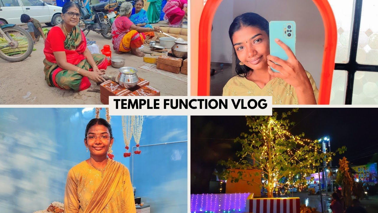 பொங்கல் வைக்கப் போறோம்... Temple Function Vlog - YouTube