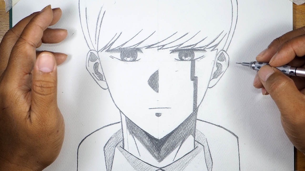 How to Draw Mash Burnedead - Step by Step | Mash Drawing from Mashle ...