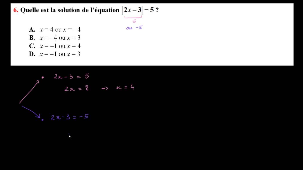 Révisions : Propriétés et valeur absolue - YouTube