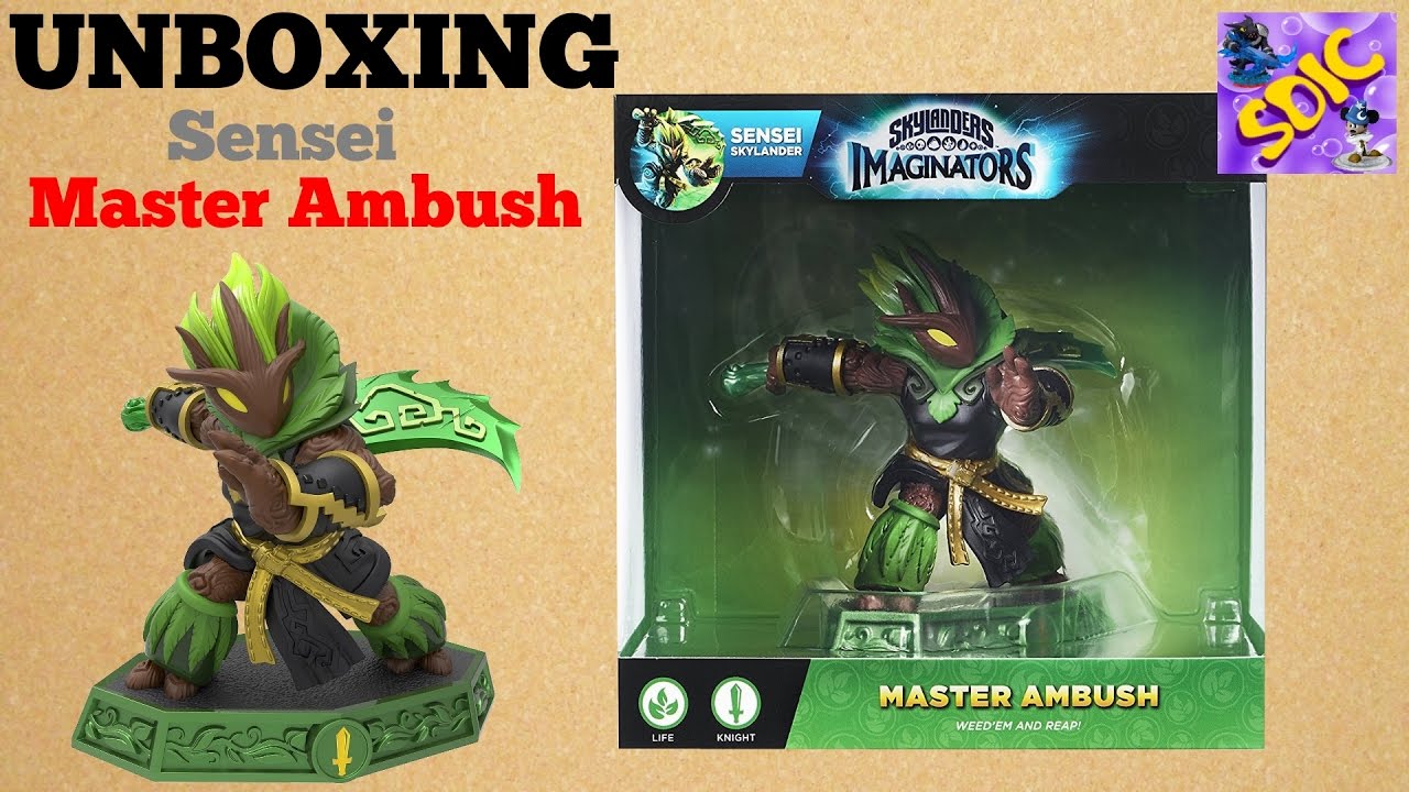 NEW UNBOXING Skylanders Imaginators Sensei MASTER AMBUSH - YouTube