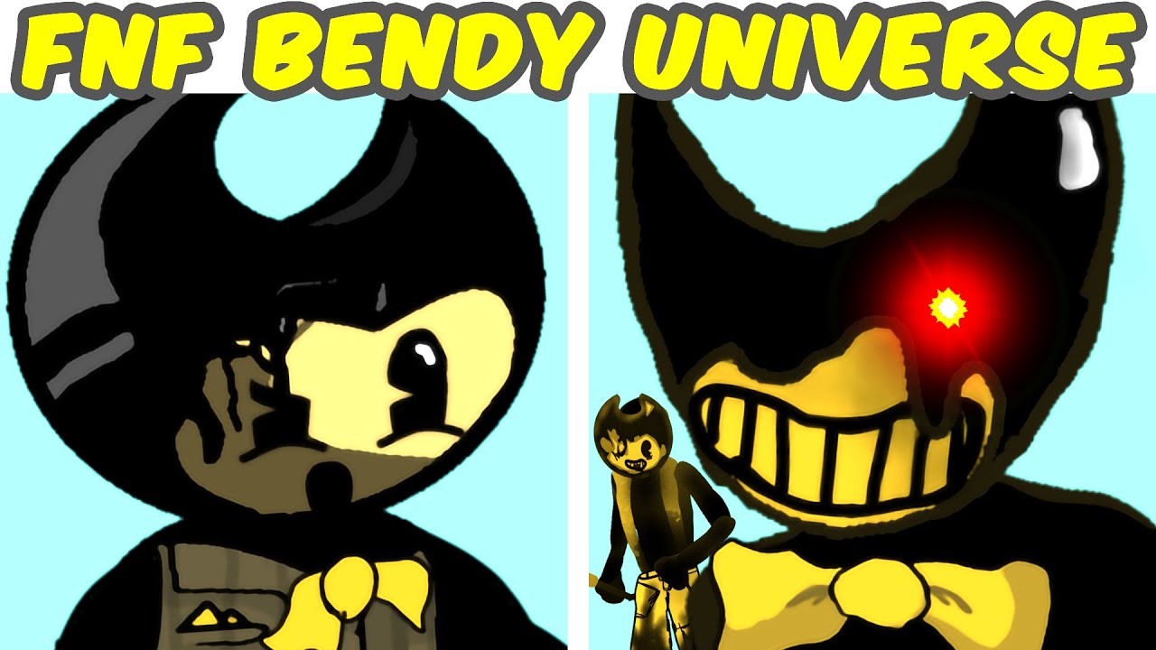 FNF VS Bendy Vs darker cast of the Bendy universe (bendy and the dark ...