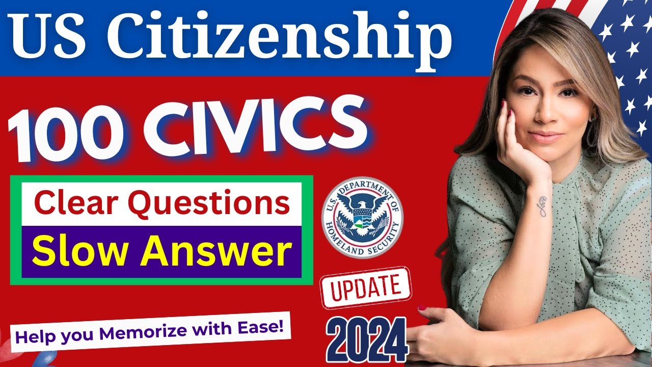 NEW! 100 Civics Questions and Answers (One & Easy Answers) for US Citizenship Interview 2024 ...