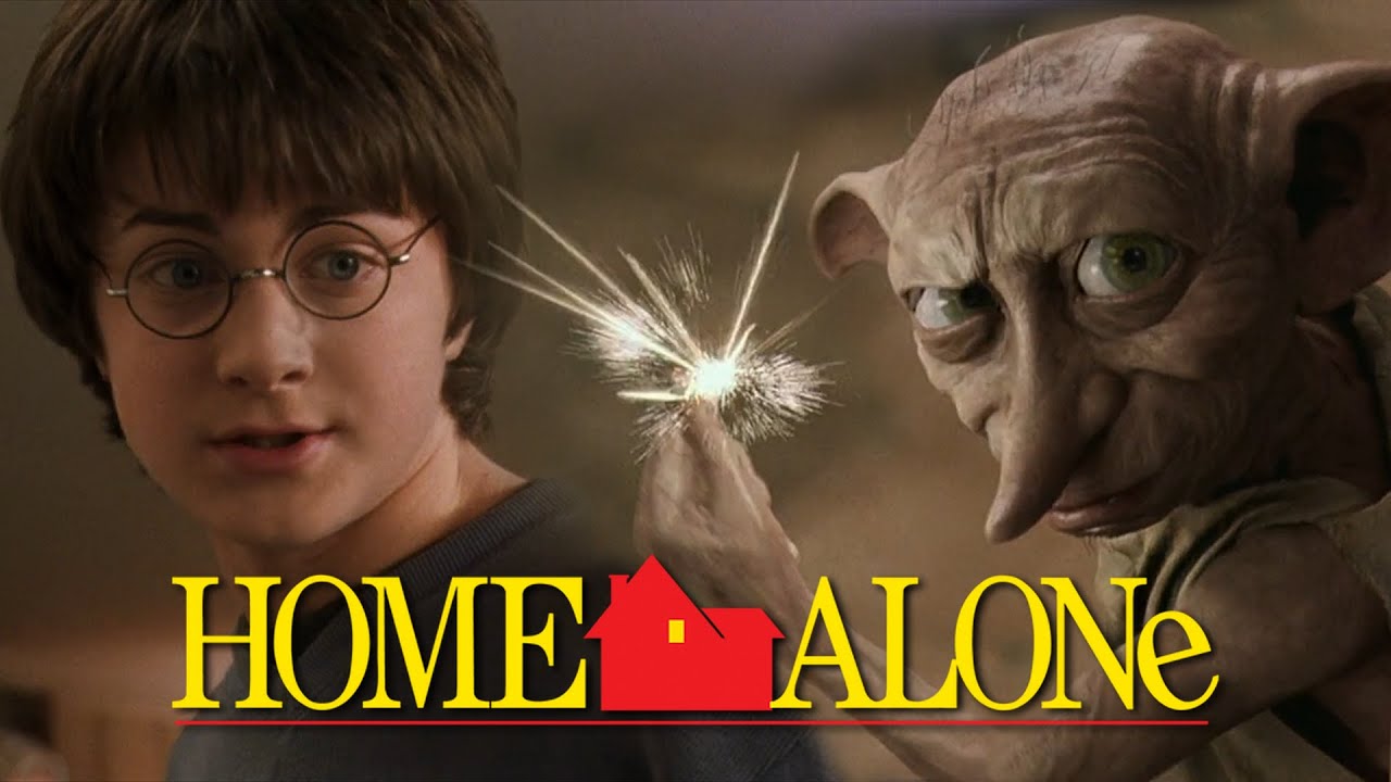 Harry Potter with Home Alone music - Dobby drops the cake - YouTube
