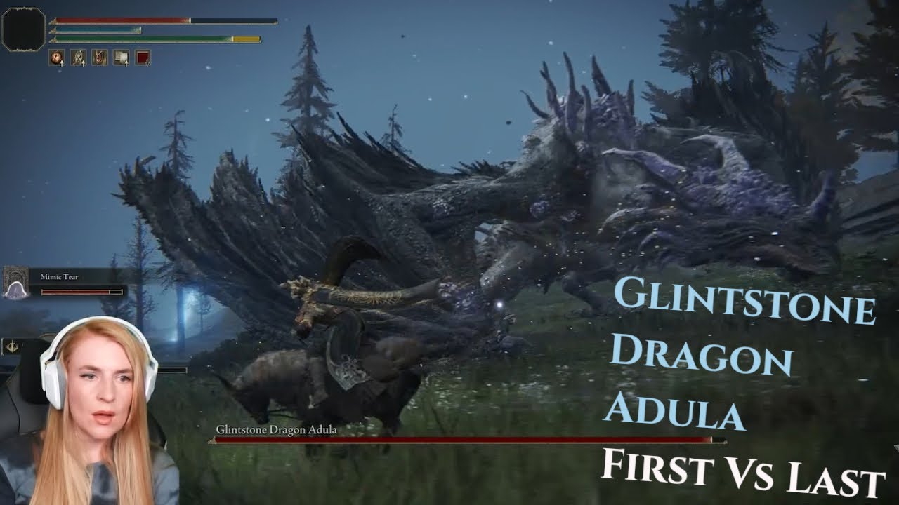 First vs Last...Glintstone Dragon Adula - Village of the Albinaurics ...