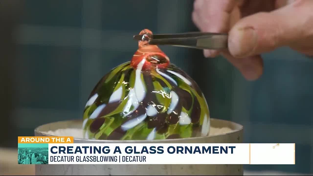 Creating a Glass Ornament with Decatur Glassblowing - YouTube
