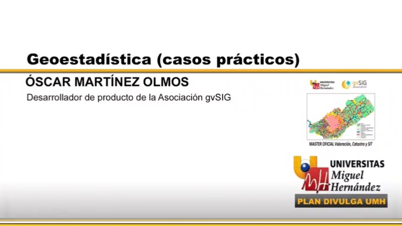 GEOESTADÍSTICA (CASOS PRÁCTICOS) - YouTube