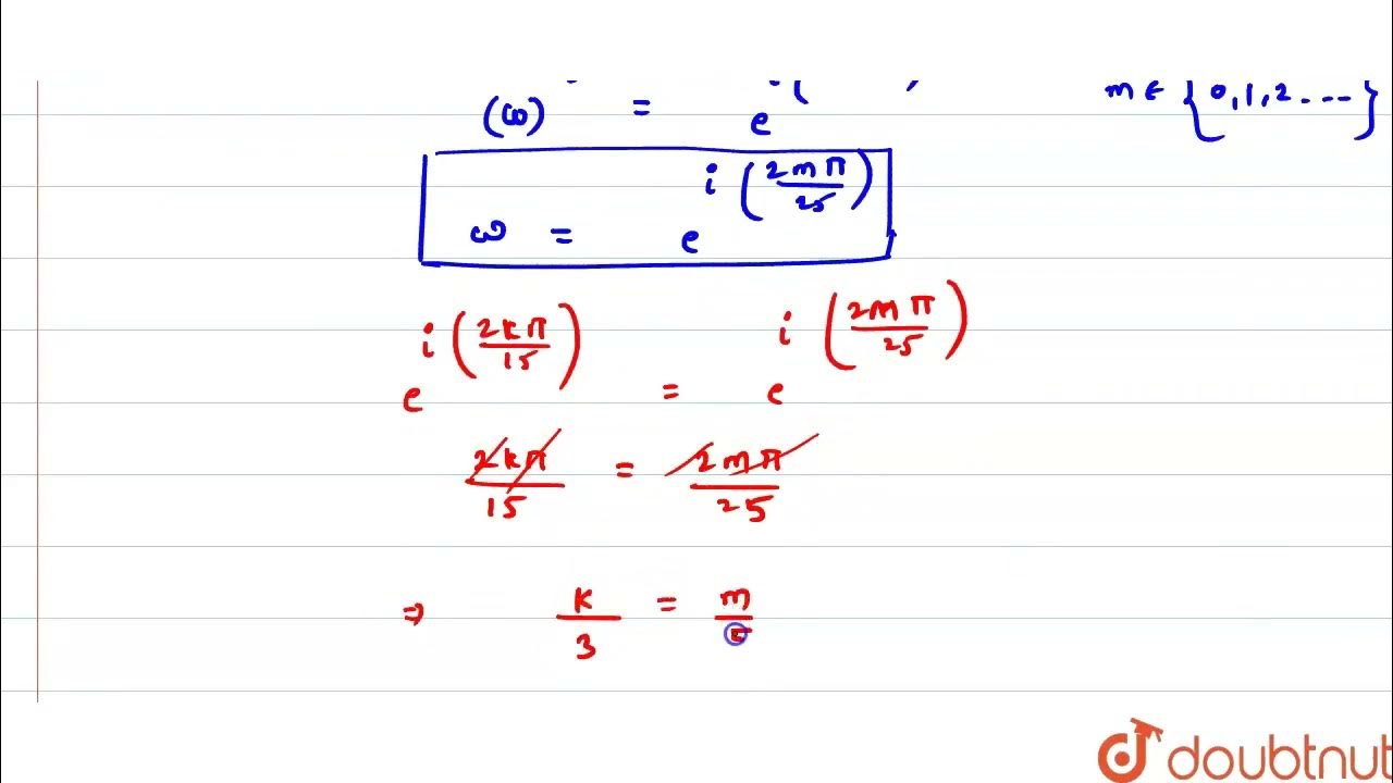 Find the number of common roots of 15^(th)roots of unity, which are ...