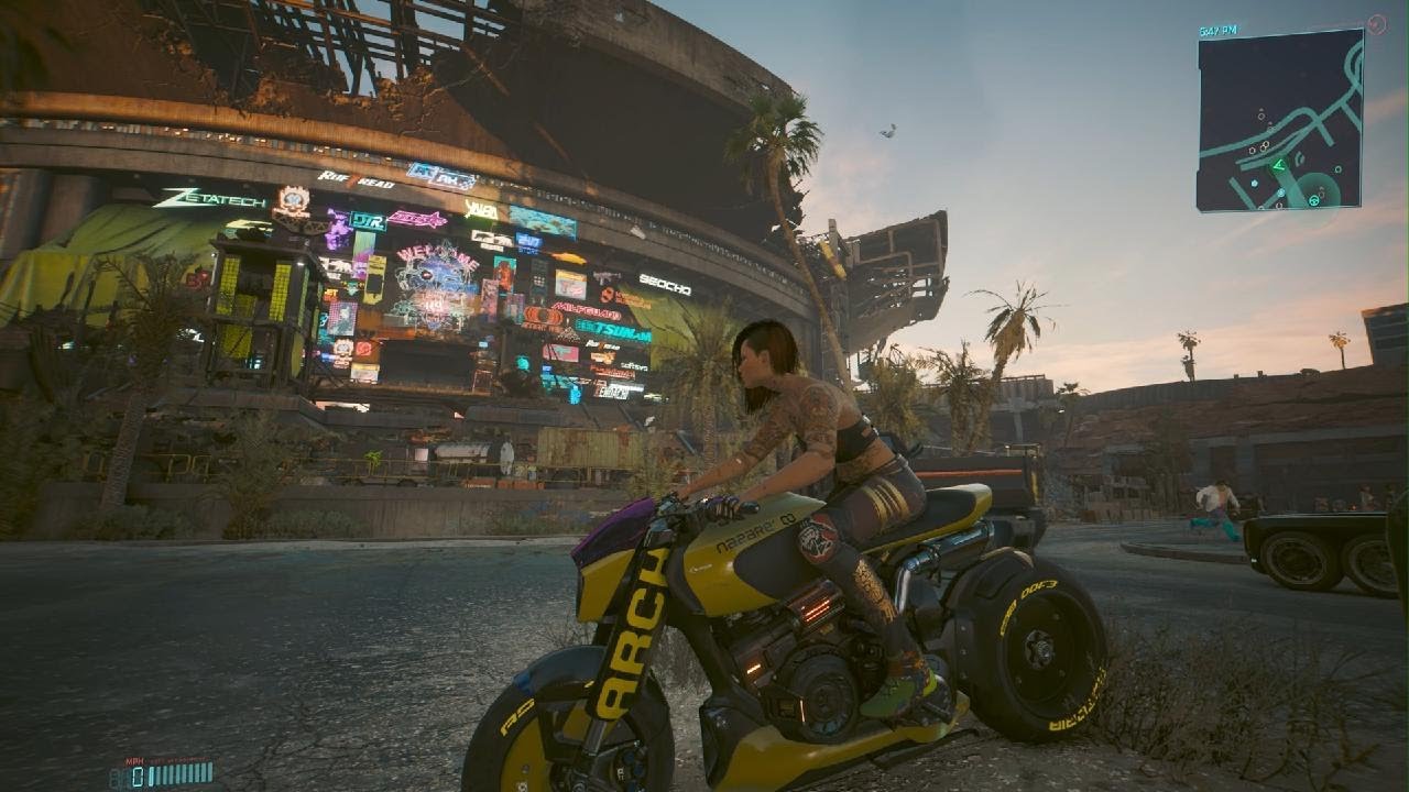Cyberpunk 2077 Calling Reed in Third Person View - YouTube