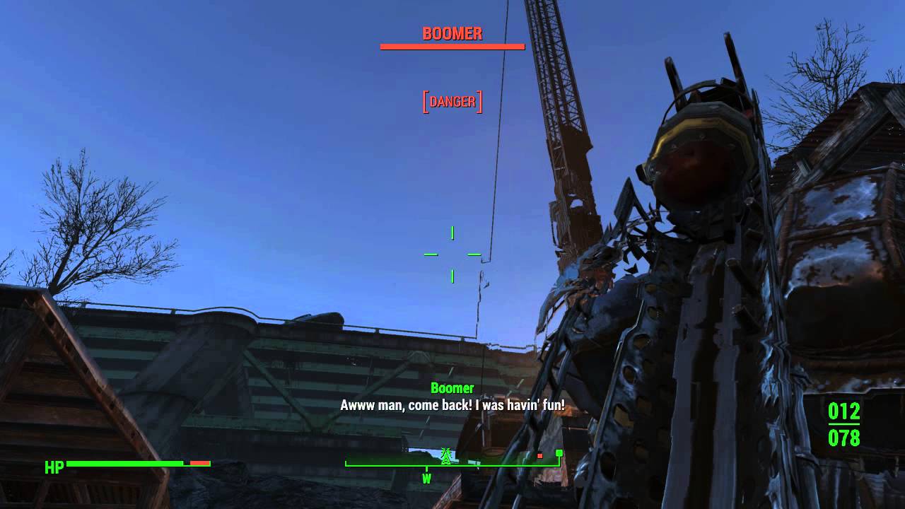 Fallout4 stealing power armor while boomer wears it - YouTube