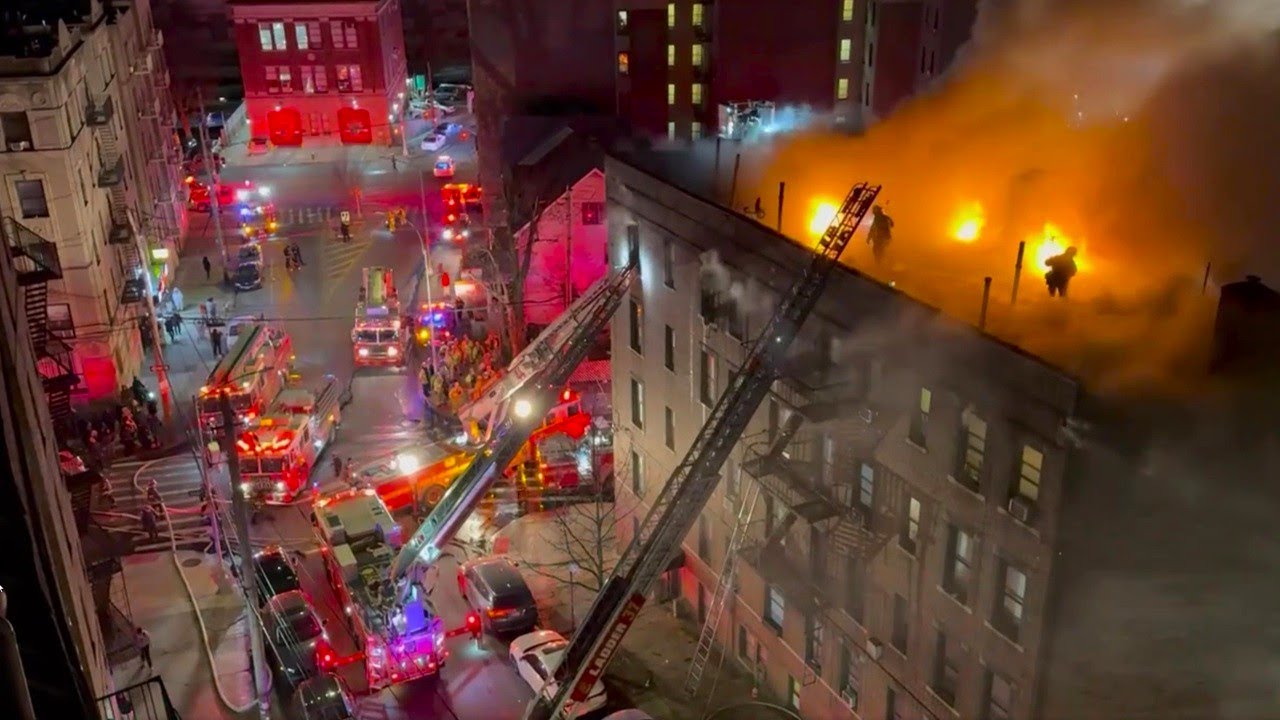 FDNY - Audio + Video - Bronx 4th Alarm Box 3740 - Heavy Fire in the ...