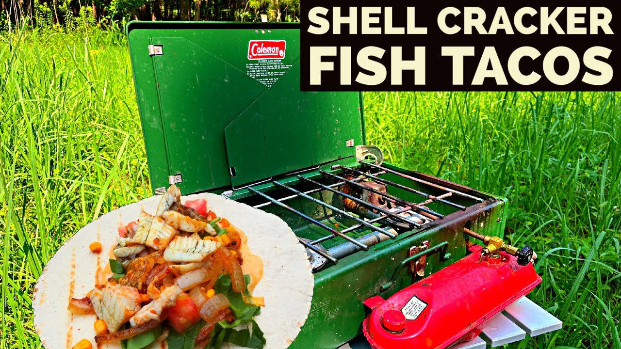 Catch and COOK Fish TACOS: Camp Stove Cooking! - YouTube