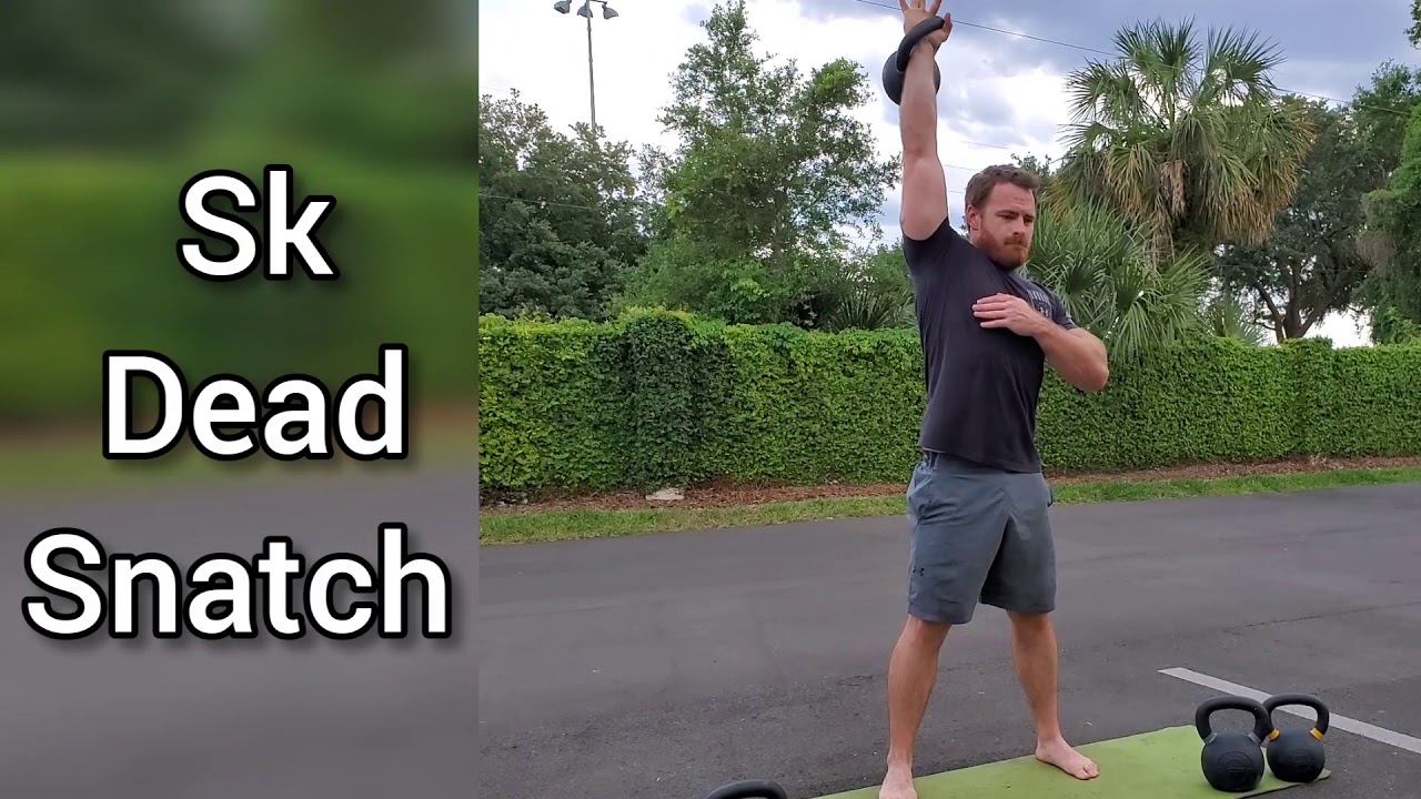 Single kettlebell dead snatch - YouTube