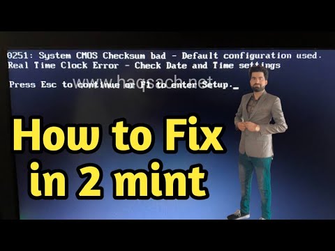 How to Fix : System CHOS Checksum Bad Default Configuration Used ...
