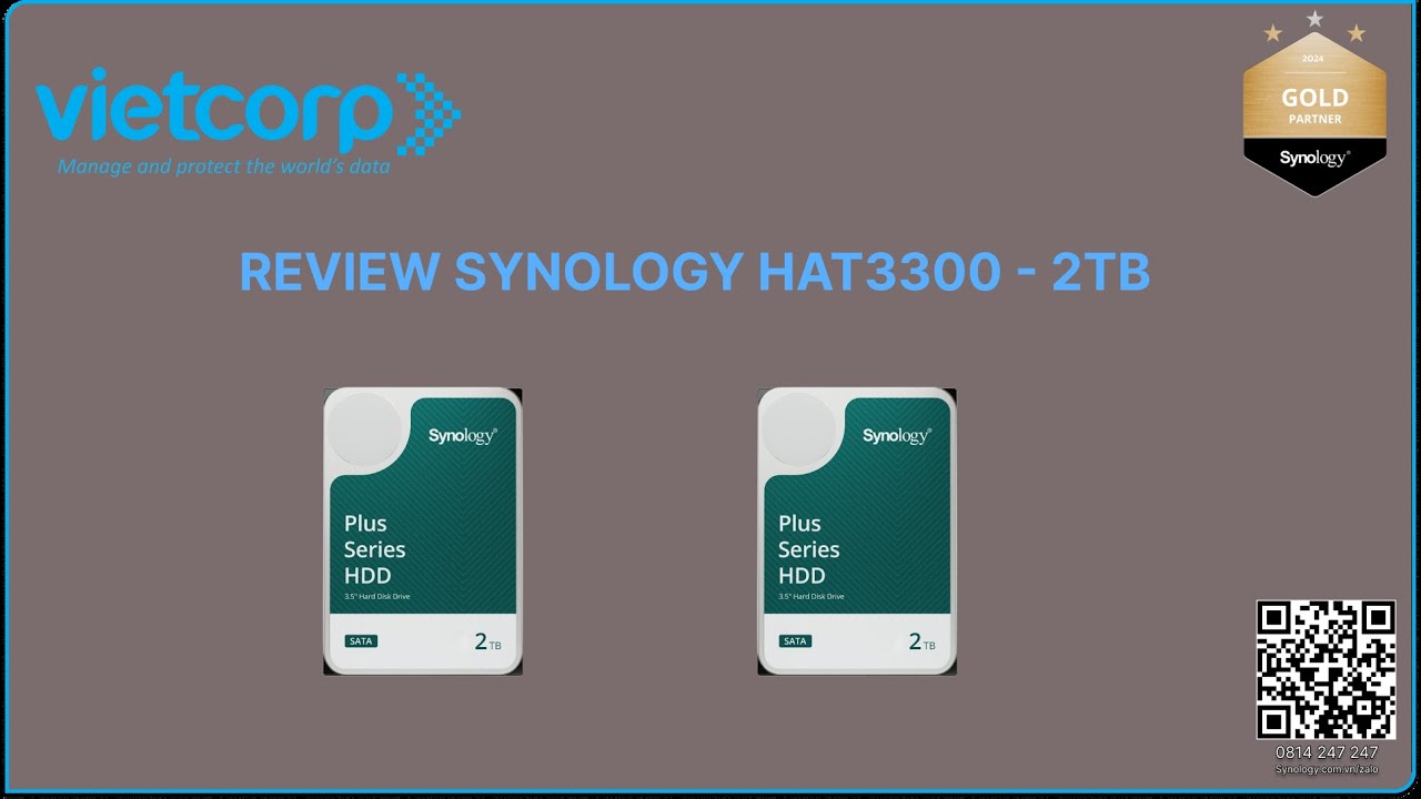 Review Synology HAT3300 2TB | Vietcorp.com - YouTube