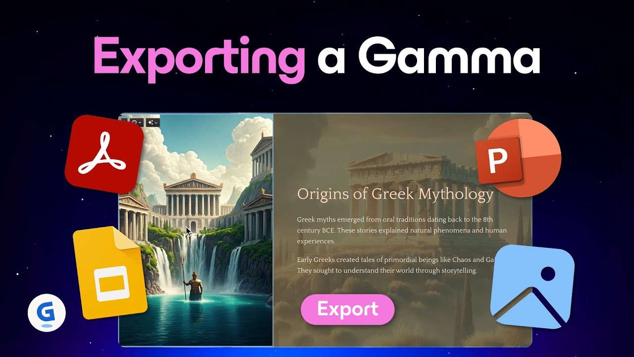 How to Share & Export Your Gammas | Full Guide - YouTube