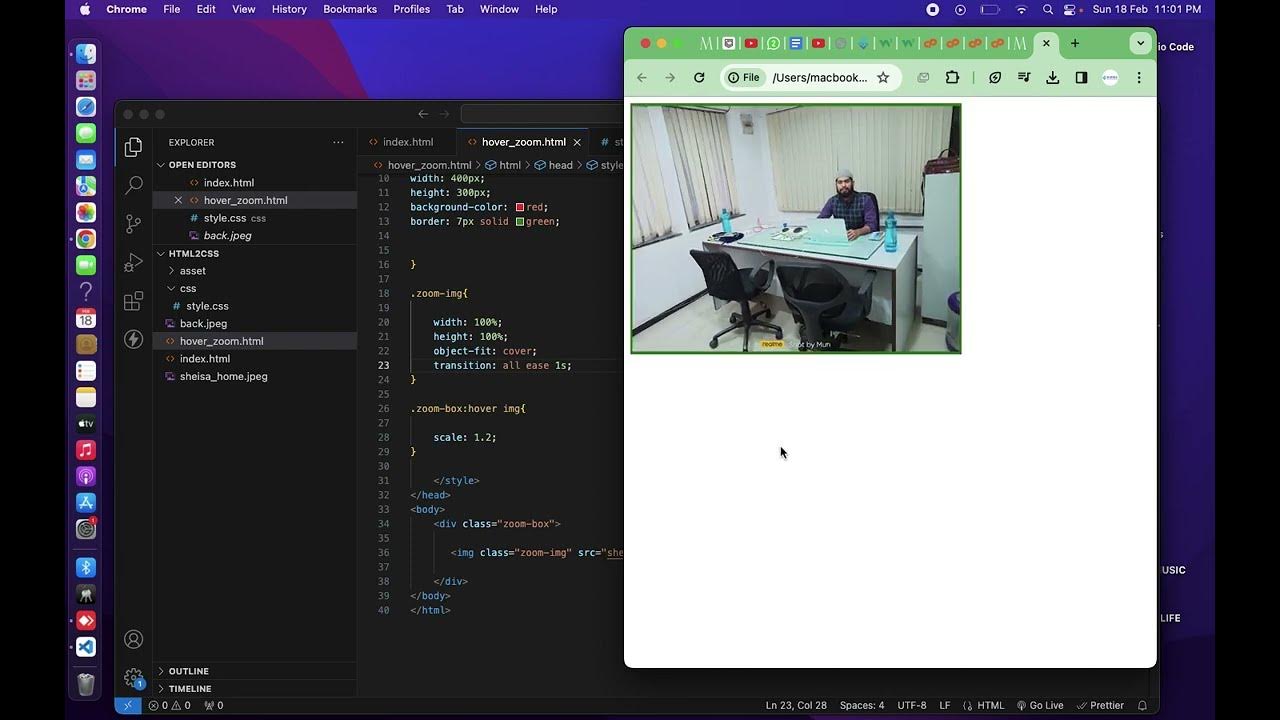 image zoom hover effect in css | Pure CSS | Sohel Sk | Sheisa Technologies LLP - YouTube