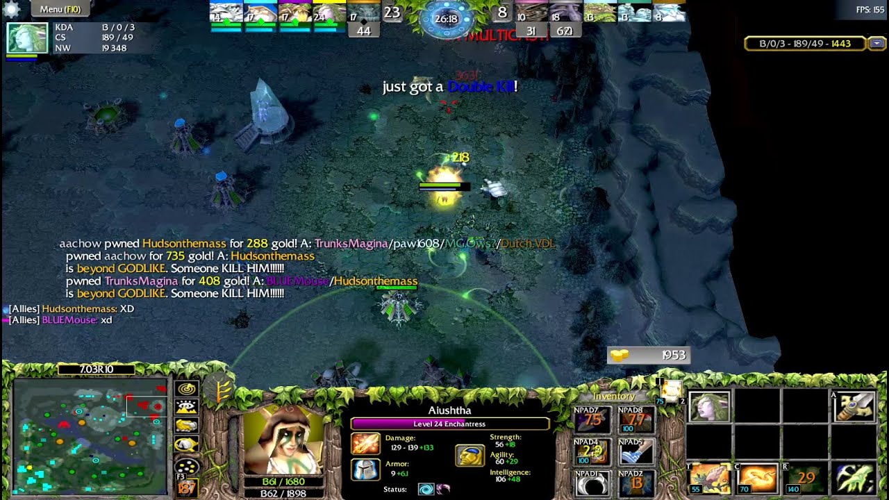 DOTA 1 Enchantress Aiushtha Beyond GODLIKE #5 - YouTube