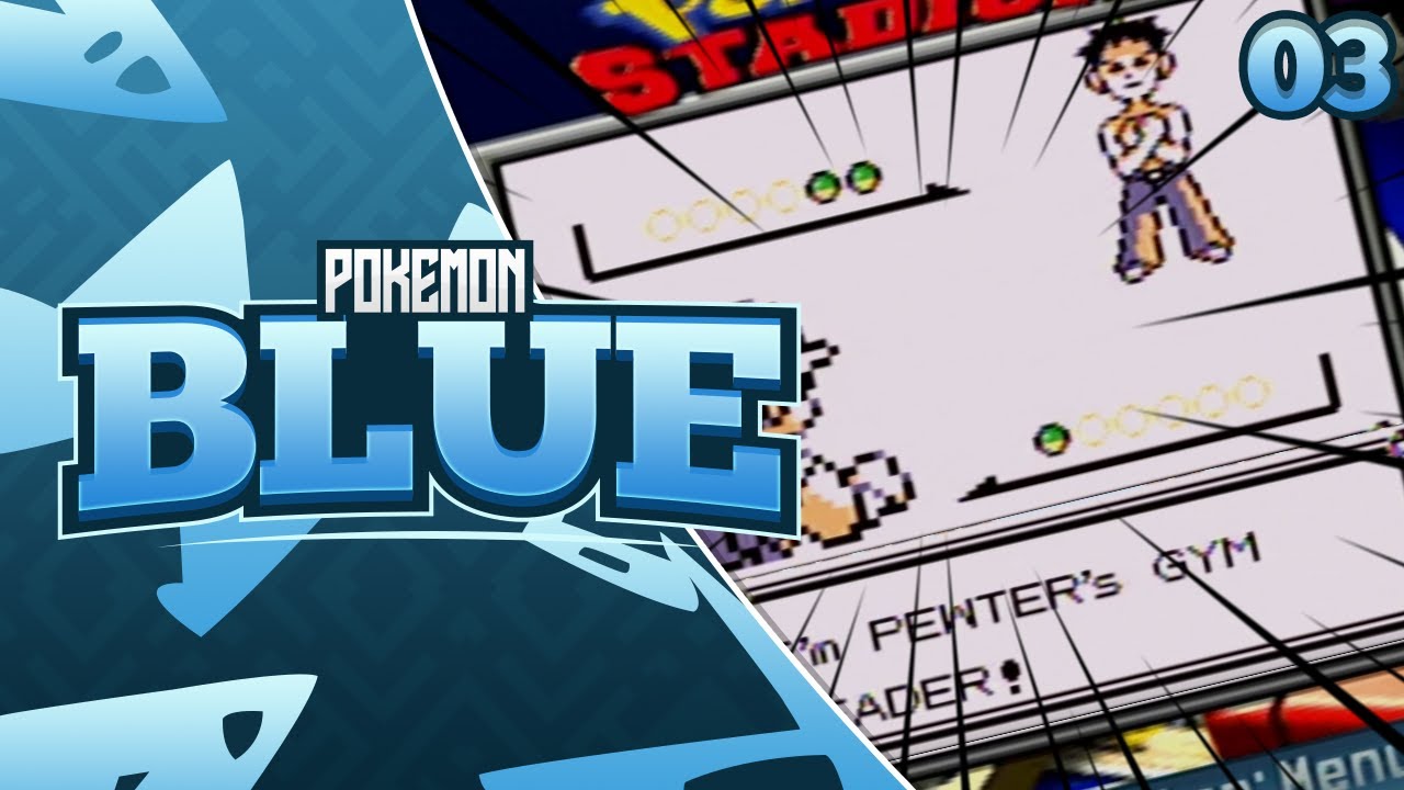 Let's Play Pokémon Blue | Our First Gym Leader Battle! | Ep 03 - YouTube
