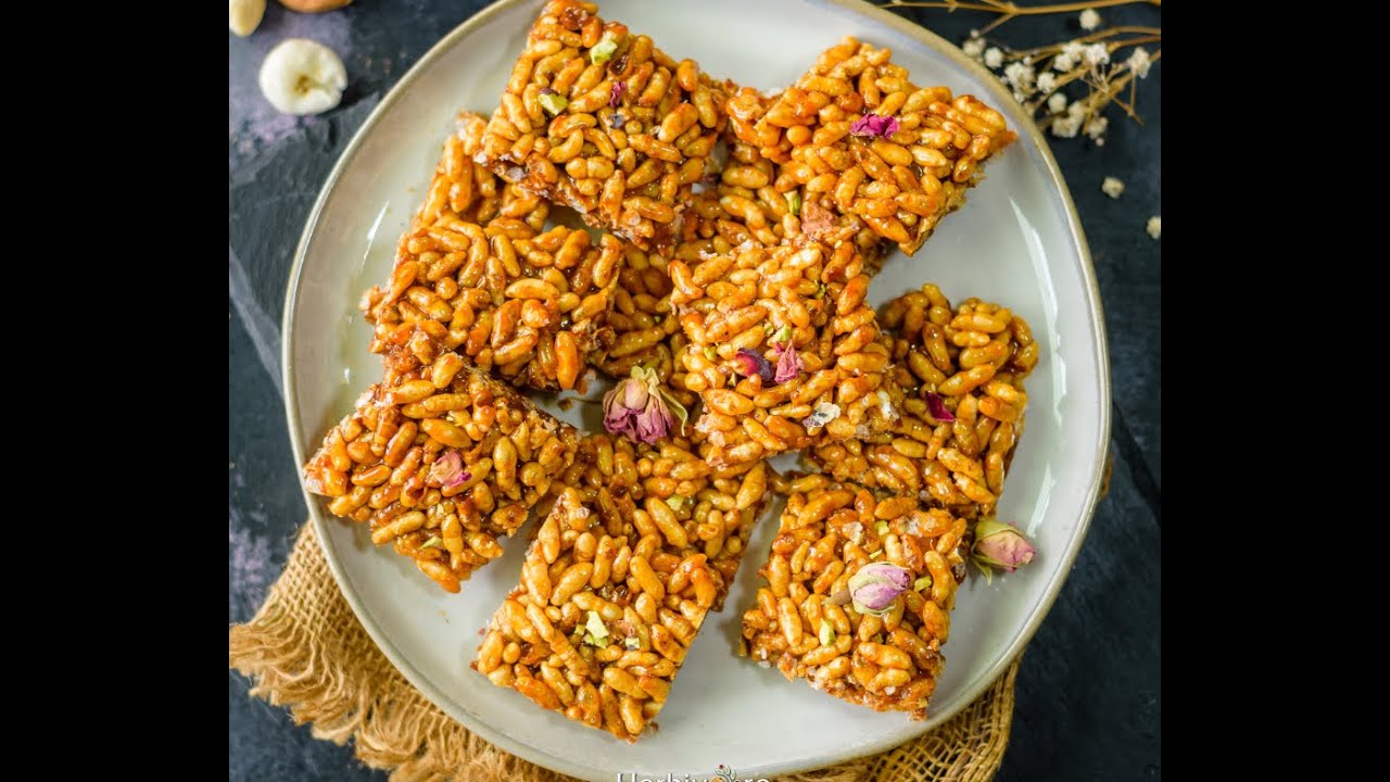 Mamra Chikki | Murmura (Puffed Rice) Brittle - YouTube