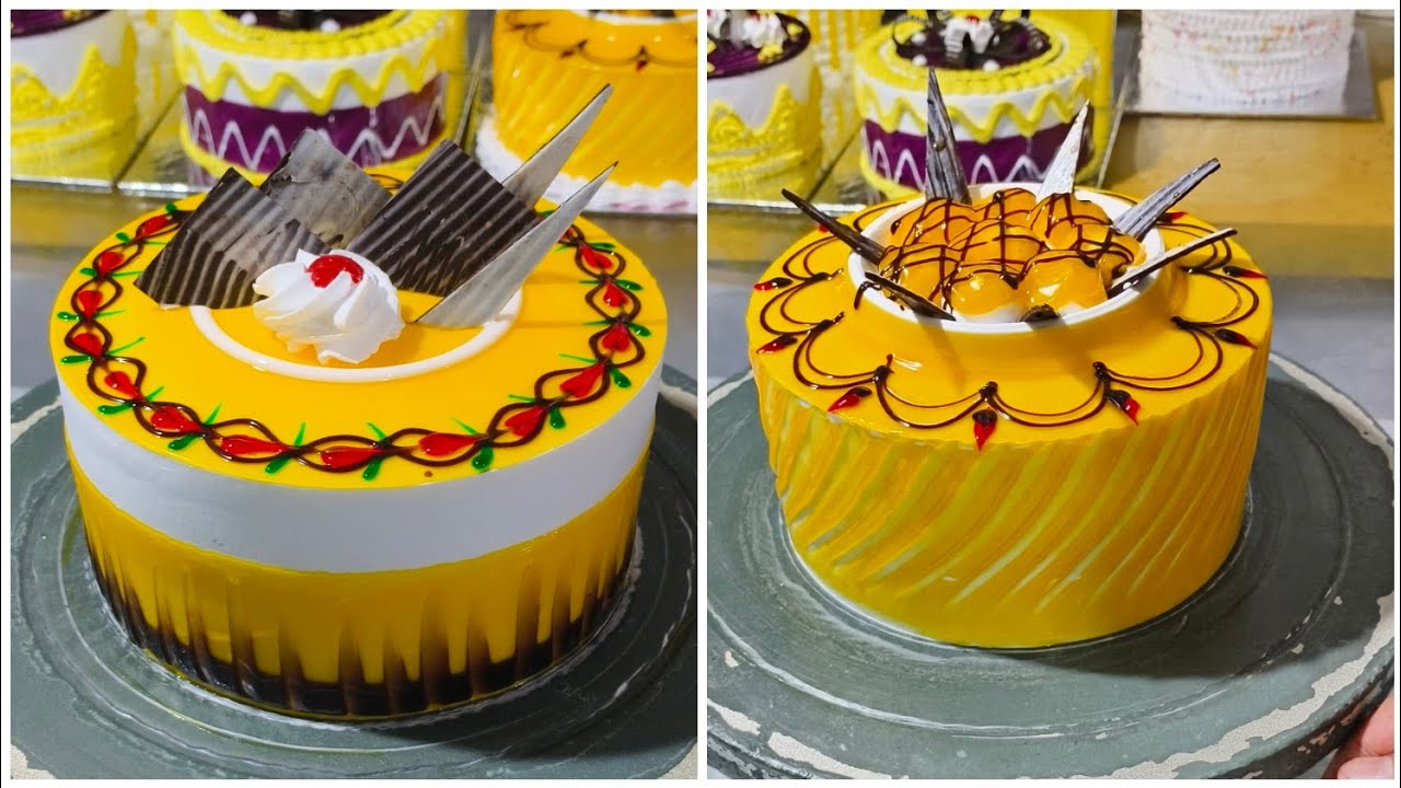 Bakery Style Cake Design || Cake Recipe Food and Flavours #cake - YouTube