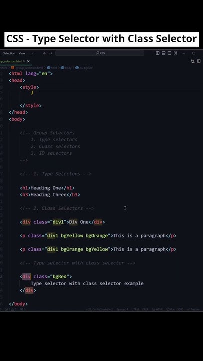 Unlock Css Power Combining Type And Class Selectors With Real Example Csstutorial